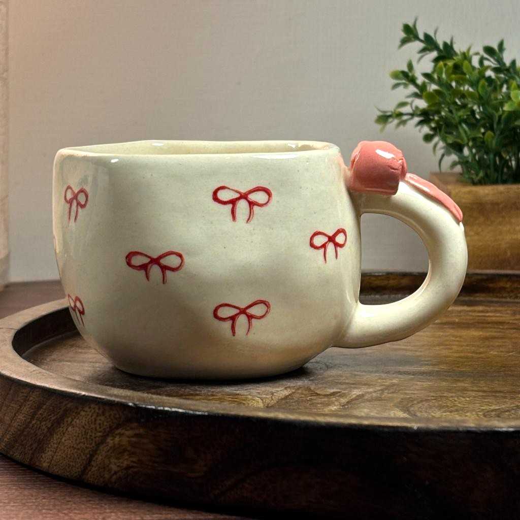 Tiny Bows Ceramic Cup - Ayethic